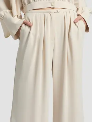 Ramy Brook Yasmine Pleated Wide-leg Pants