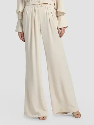 Ramy Brook Yasmine Pleated Wide-leg Pants