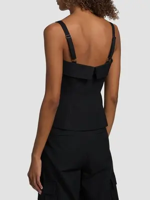TOCCIN Jayden Zip-front Moto Top