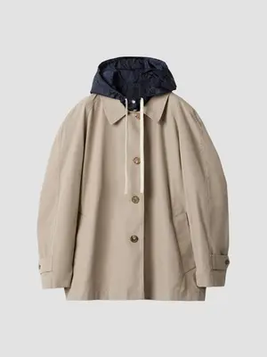 Miu Miu Panama Cotton And Technical Pongé Blouson Jacket