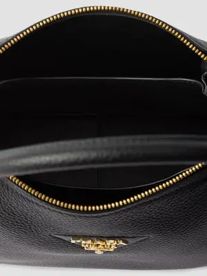 Prada Flou Small Leather Shoulder Bag - Black