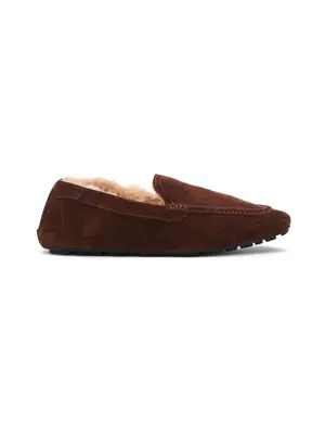 Aquatalia Qalista Suede Driving Loafers - Brandy