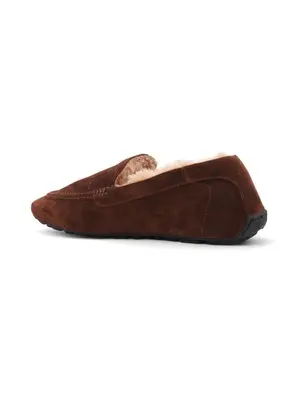 Aquatalia Qalista Suede Driving Loafers - Brandy