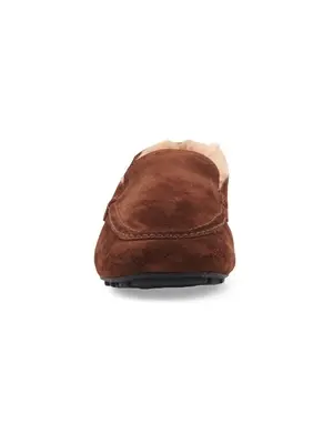 Aquatalia Qalista Suede Driving Loafers - Brandy