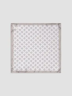 Eton Geometric Silk Pocket Square