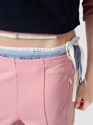 Miu Miu Technical Fabric Pants - Pink