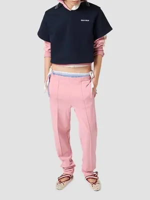 Miu Miu Technical Fabric Pants - Pink