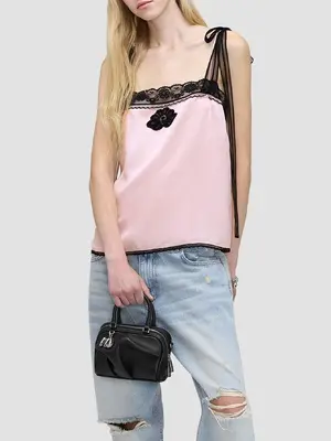 Marc Jacobs The Wave Micro Top Handle Bag - Black