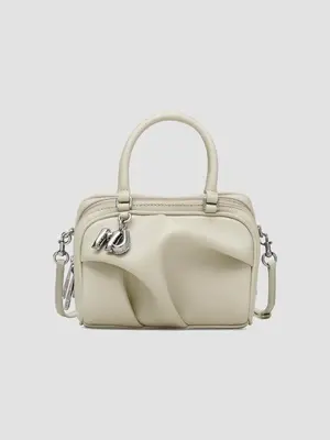 Marc Jacobs The Wave Micro Top Handle Bag - Bone