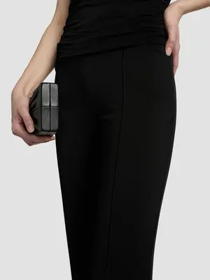 TOCCIN Gemma Knit Seamed Flared Pants