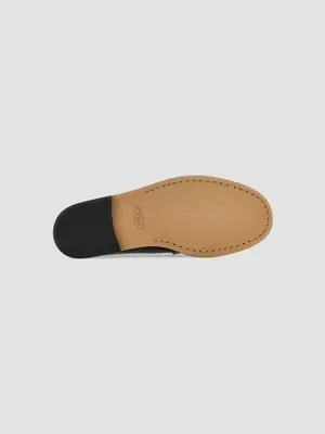 TOD'S Metal-pebble Leather Loafers