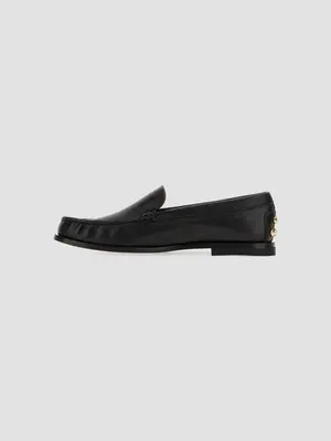TOD'S Metal-pebble Leather Loafers
