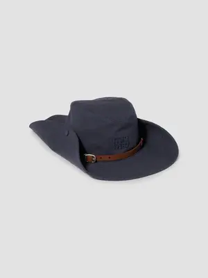 Miu Miu Drill Cowboy Hat - Grey