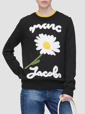 Marc Jacobs Marc Is Joy Jacquard Merino Wool Sweater