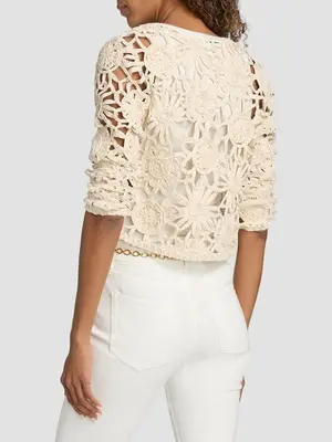 Ramy Brook Adelynn Textured Floral Cotton-blend Jacket
