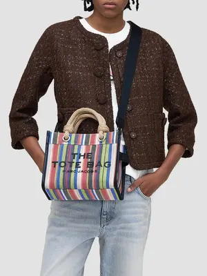 Marc Jacobs The Stripe Mesh Small Tote Bag