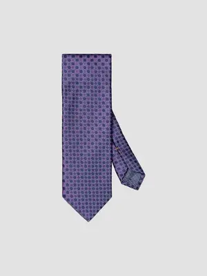 Eton Floral Woven Silk Tie - Purple