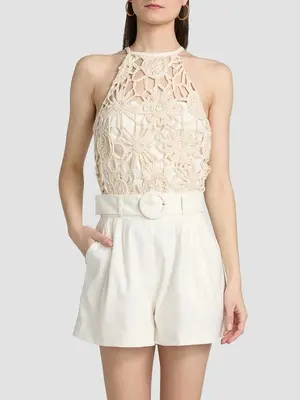 Ramy Brook Aubree Textured Romper