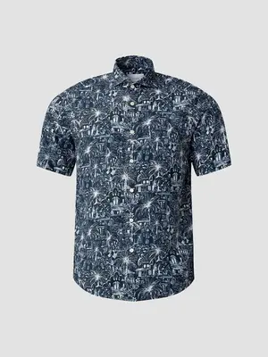 Eton Slim-fit Garden Linen Shirt