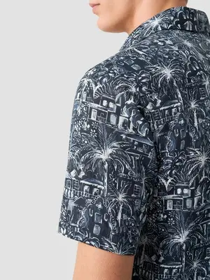 Eton Slim-fit Garden Linen Shirt