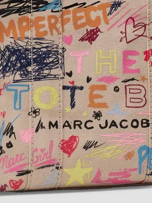 Marc Jacobs The Punk Scribble Canvas Small Tote Bag