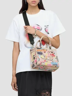 Marc Jacobs The Punk Scribble Canvas Small Tote Bag