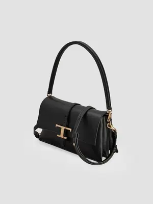 TOD'S T Timeless Mini Leather Shoulder Bag