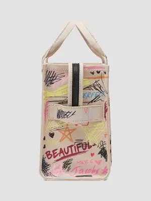 Marc Jacobs The Punk Medium Scribble Canvas Tote Bag