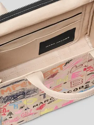 Marc Jacobs The Punk Medium Scribble Canvas Tote Bag