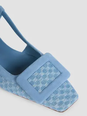 ROGER VIVIER 45mm Crochet Slingback Pumps