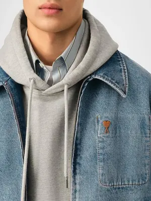 AMI Paris De Coeur Zipped Jacket