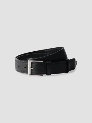 Prada Leather Belt - Black