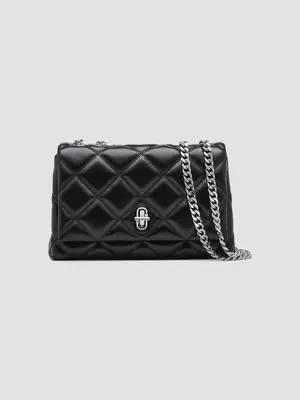 Marc Jacobs The Slim Dual Quilted Convertible Shoulder Bag - Black