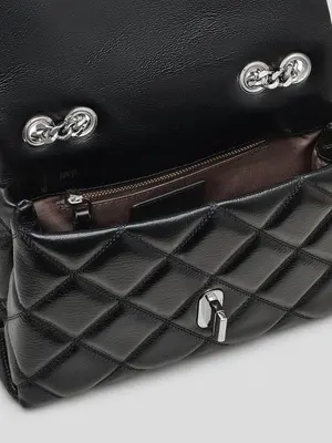 Marc Jacobs The Slim Dual Quilted Convertible Shoulder Bag - Black