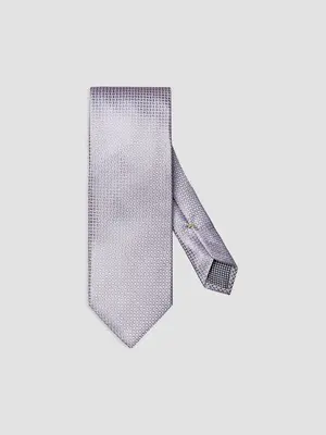 Eton Micro Geometric Silk Tie - Pink