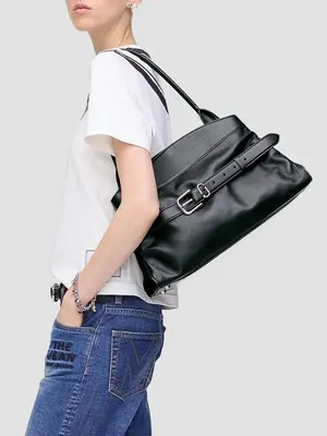 Marc Jacobs Dakota Leather Satchel - Black