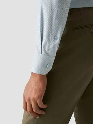 Eton Contemporary-fit Semi-solid Cotton Shirt