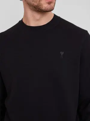 AMI Paris Quota De Coeur Crewneck Sweater