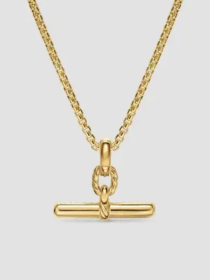 David Yurman Madison Toggle Pendant In 18k Yellow Gold With Diamonds, 20.2mm