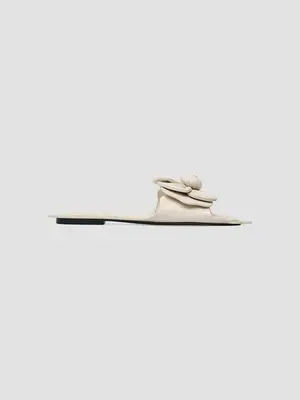 Marc Jacobs The Daisy Flower-appliqué Leather Sandals - Cloud White