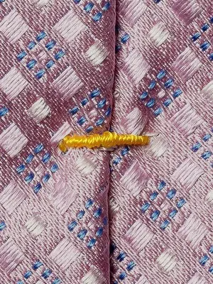 Eton Micro-geometric Silk Tie - Pink