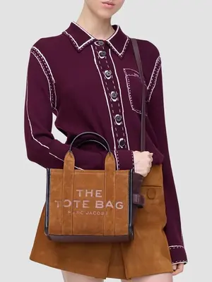 Marc Jacobs The Suede Small Tote Bag - Copper