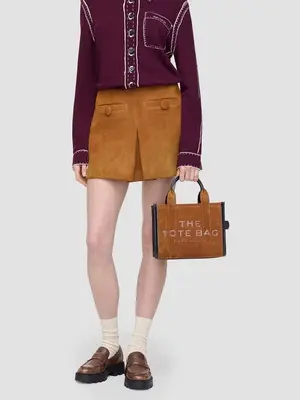 Marc Jacobs The Suede Small Tote Bag - Copper