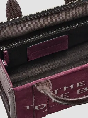Marc Jacobs The Suede Small Tote Bag - Dark Plum