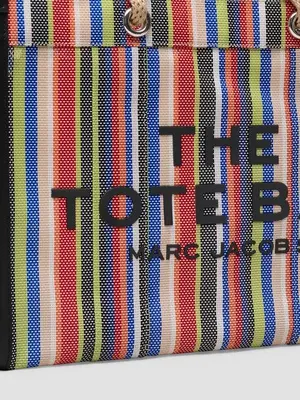 Marc Jacobs The Stripe Mesh Large Tote Bag - Red Multi