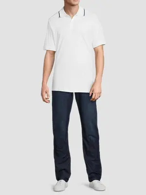 Eton Tipped Collar Jersey Polo Shirt