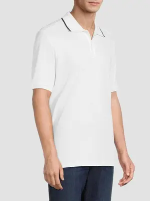 Eton Tipped Collar Jersey Polo Shirt