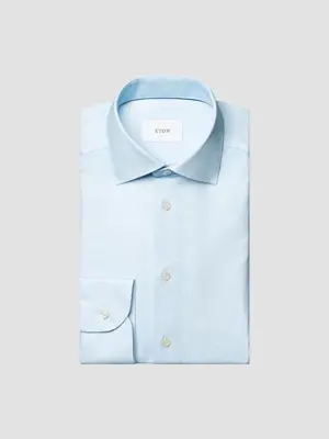 Eton Slim-fit 4flex Stretch-cotton Shirt - Blue