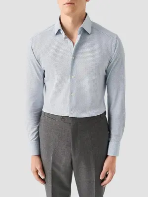 Eton Slim-fit Neat Medallion 4flex Shirt