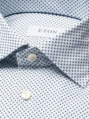 Eton Slim-fit Neat Medallion 4flex Shirt